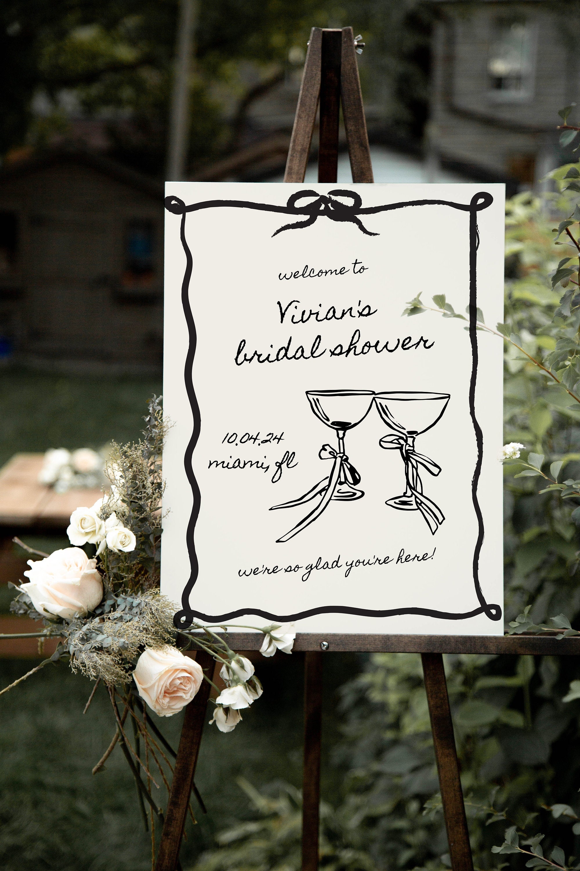 Handwritten Welcome Sign Template Whimsical Scribble Illustration ...