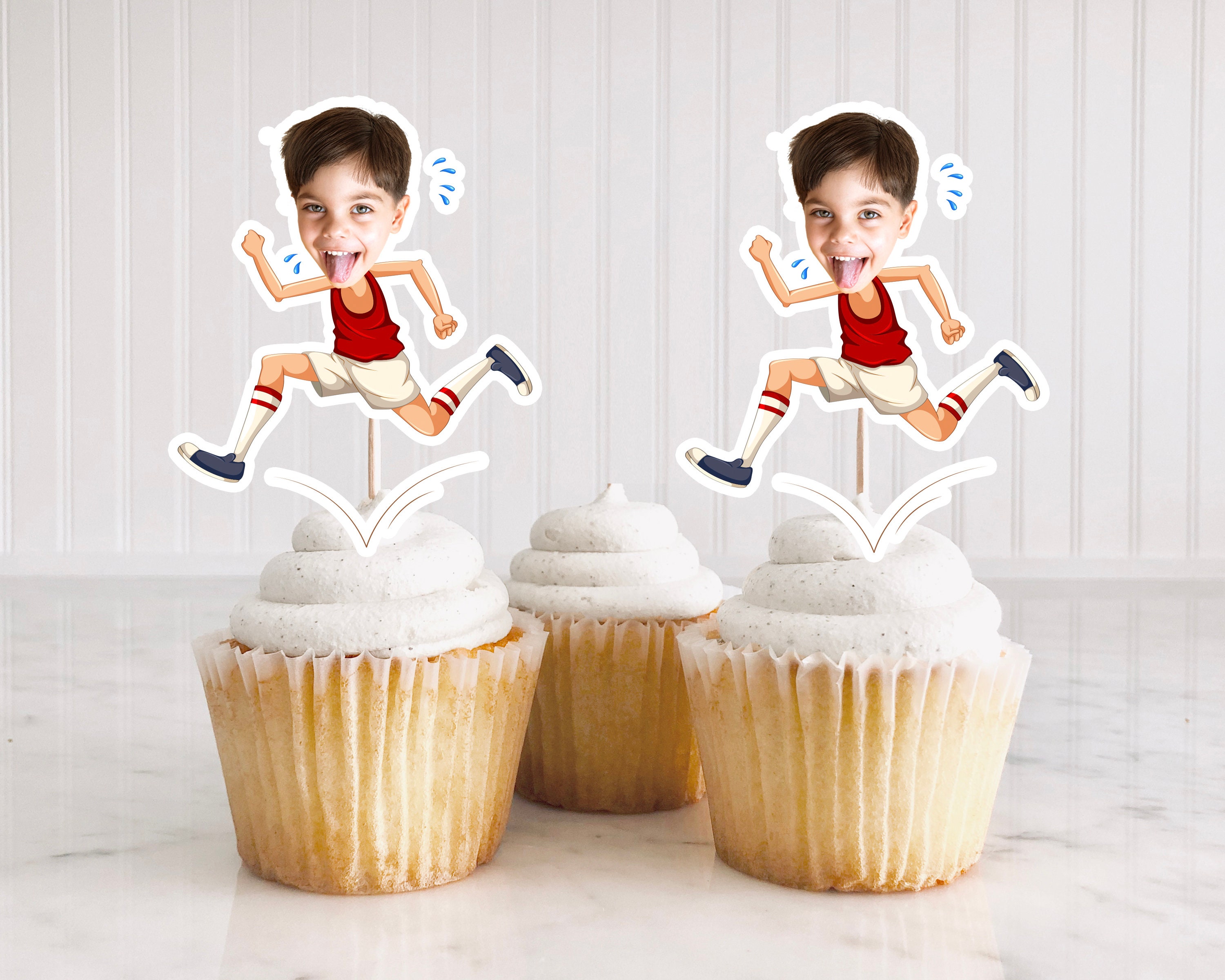 Runner Marathon Cupcake Topper, Running Cupcake Topper, Marathon ...