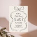 Old Money Bridal Shower Invitation, Ribbon Bridal Shower Invitation ...