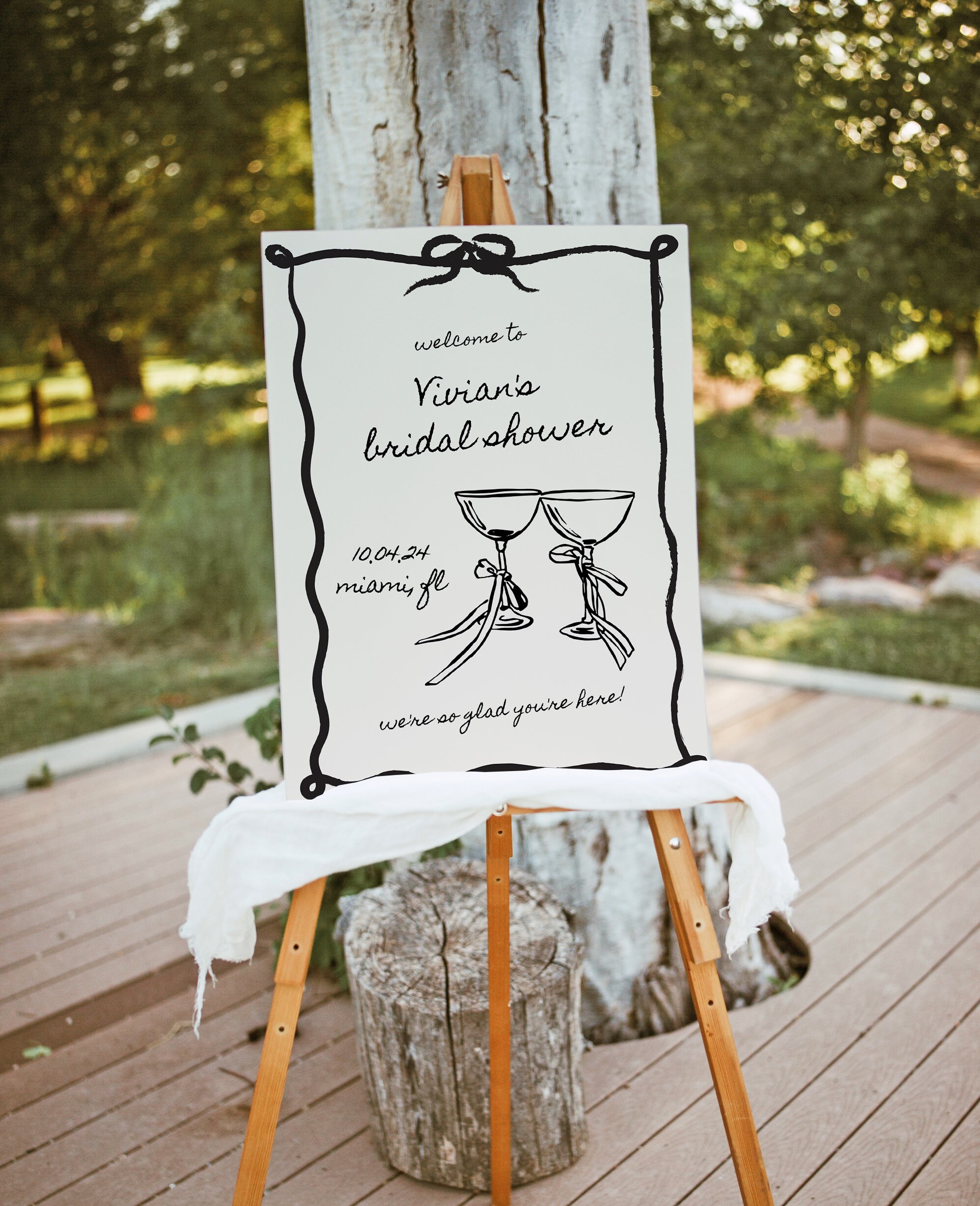 Handwritten Welcome Sign Template Whimsical Scribble Illustration ...