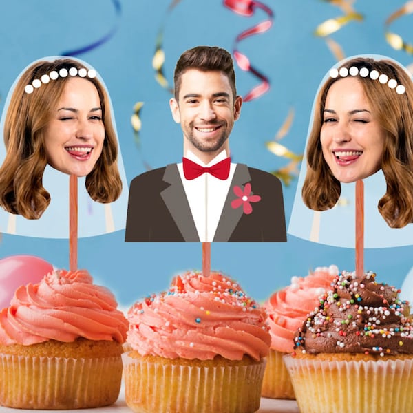 Bachelorette Cupcake Toppers - Etsy