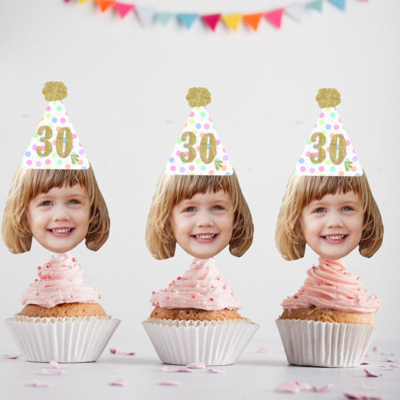 Face Cupcake Toppers - Etsy