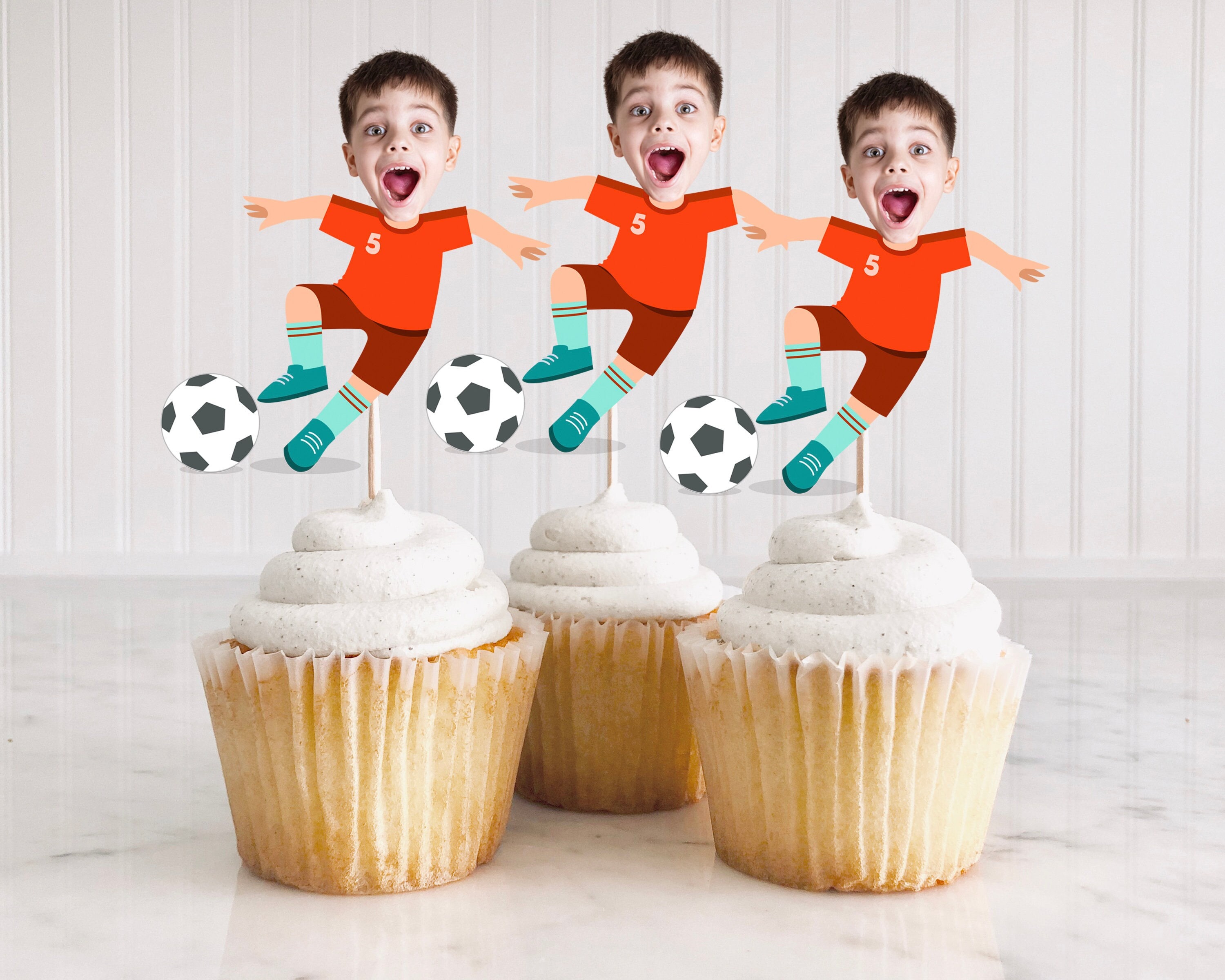 Soccer Cupcake Topper Printable Soccer Birthday Decor - Etsy