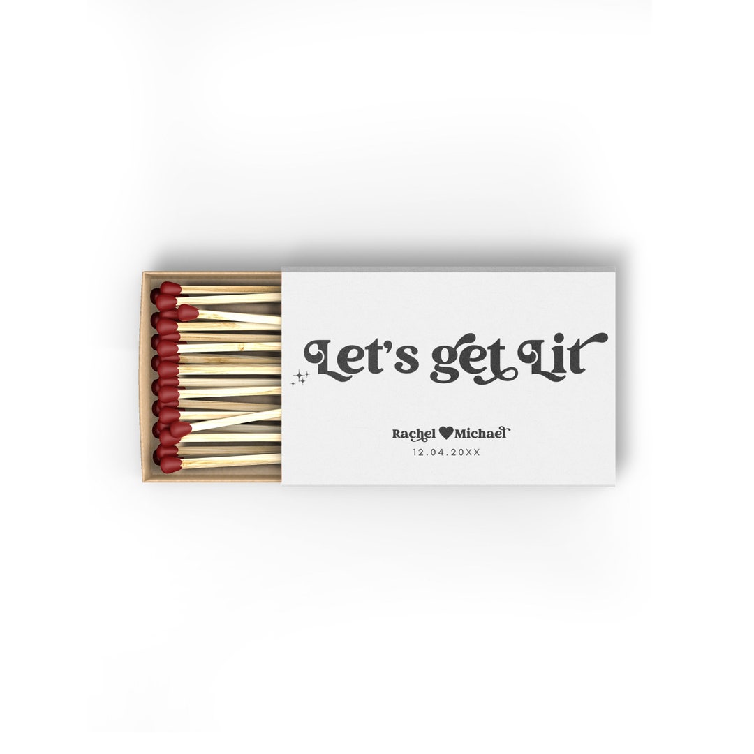 Minimalist Matchbox Label, the Perfect Match Matchbox Label, Customized ...