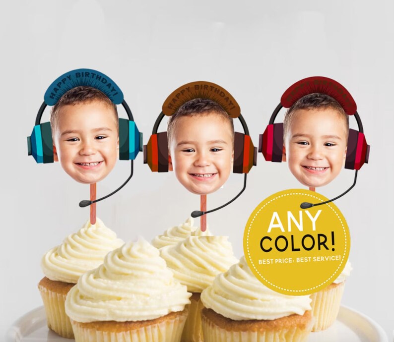 Video Game Cupcake Toppers, Video Game Cake Topper, Gamer Cupcake ...