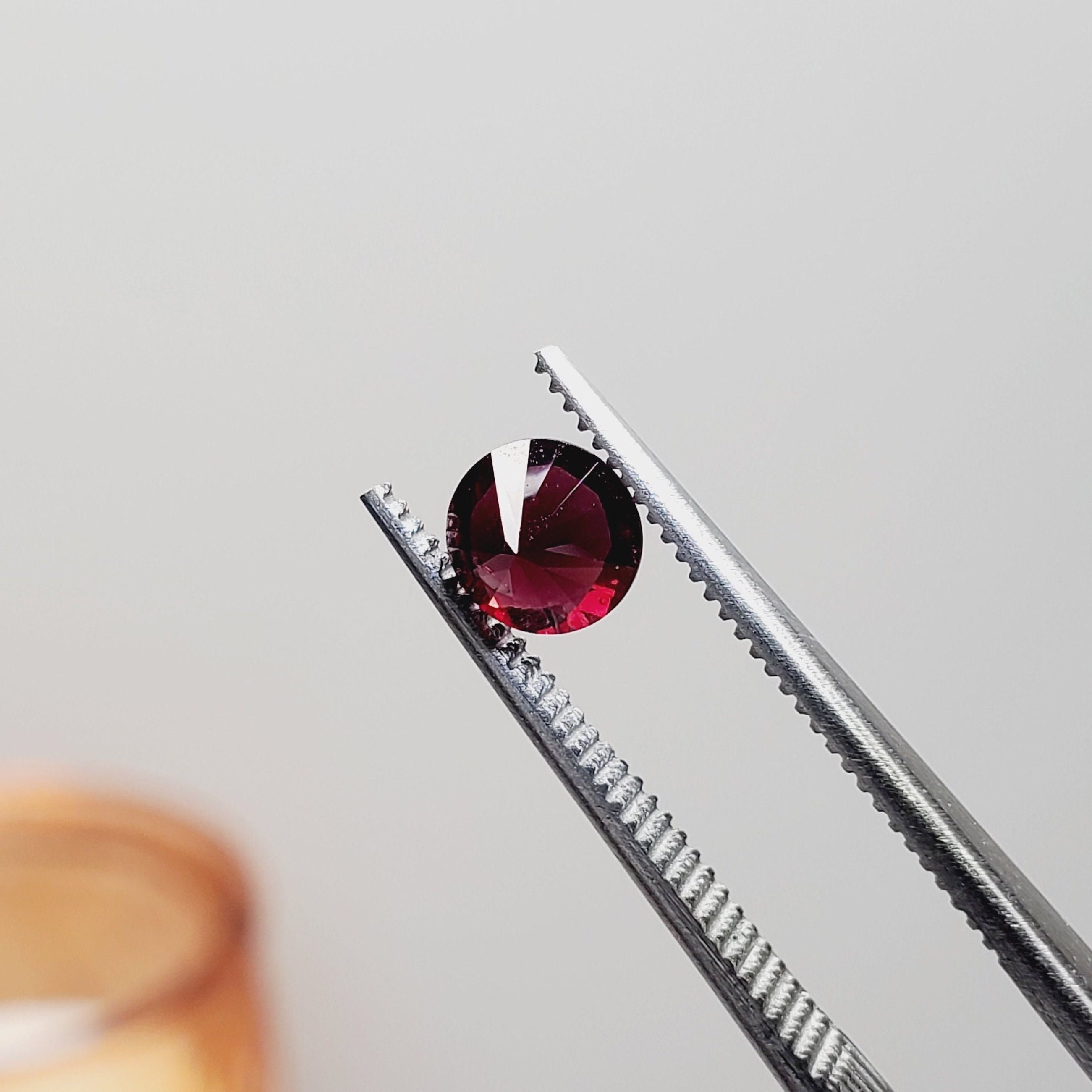 Natural .70ct Arizona Anthill Garnet 6mm Round Loose Faceted Gemstone ...