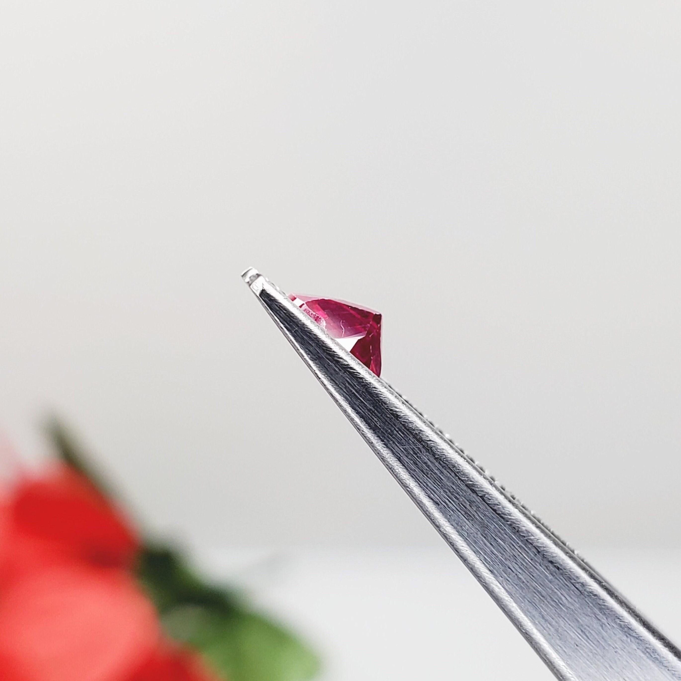 1.00ct Lab Created Ruby 6mm Heart Shape Loose Faceted Gemstone - Etsy
