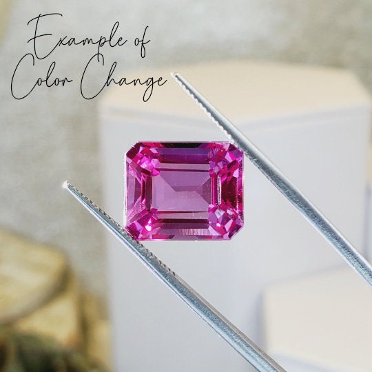 27.85ct Color-change Russian Lab Created Alexandrite 20x18mm Oval Loose ...