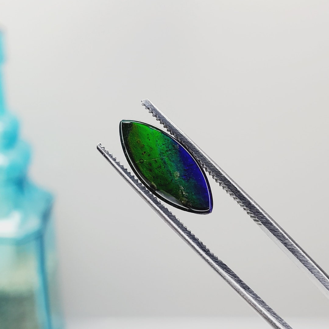 2.70ct Natural Ammolite Triplet 16x7mm Marquise Loose Stone - Etsy