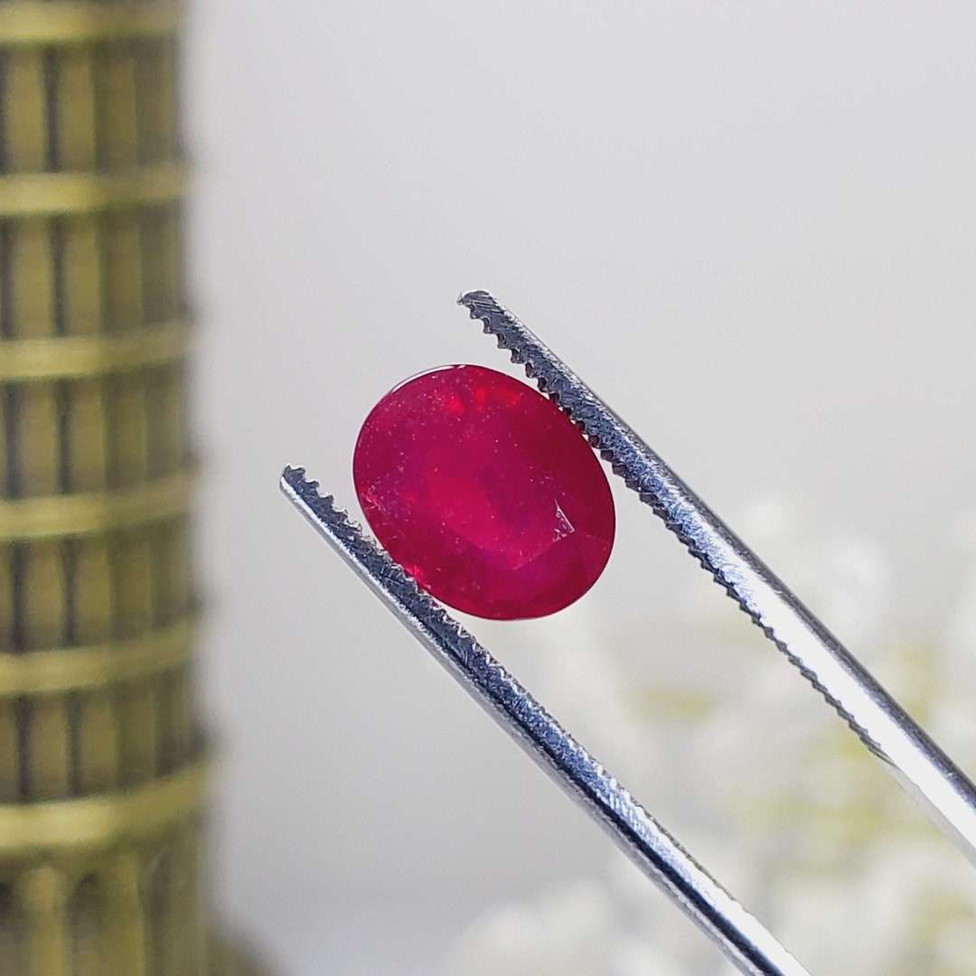 2.70ct Natural Mahaleo Ruby Fissure-filled 9x7mm Oval Loose Faceted ...