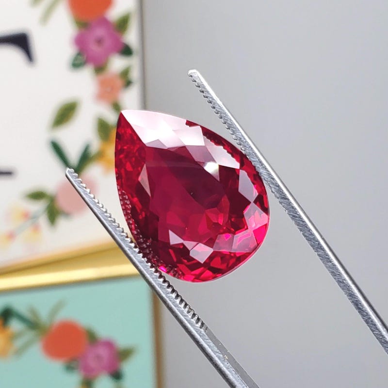 Synthetic Ruby - Etsy