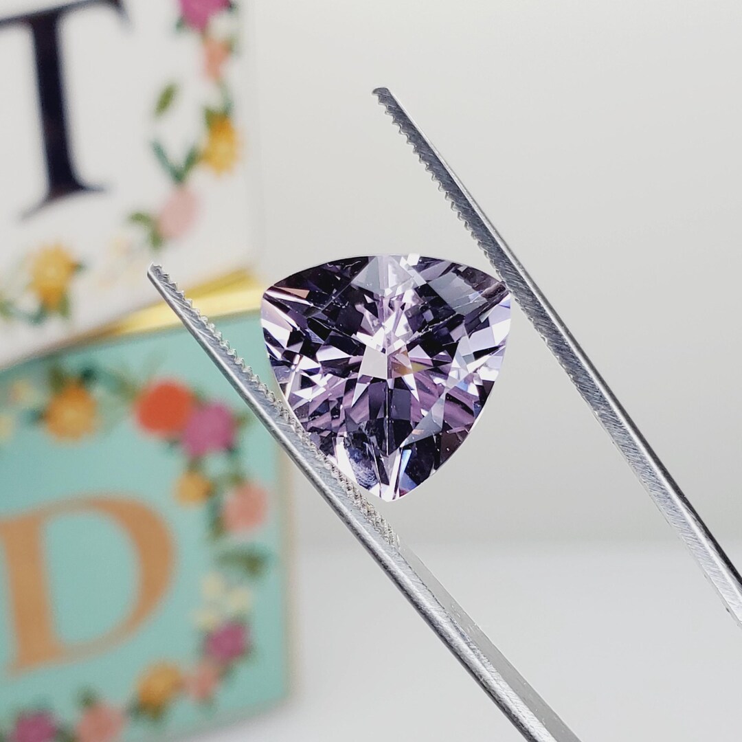 8.65ct Lilac Amethyst 14mm Trillion Loose Faceted Gemstone - Etsy