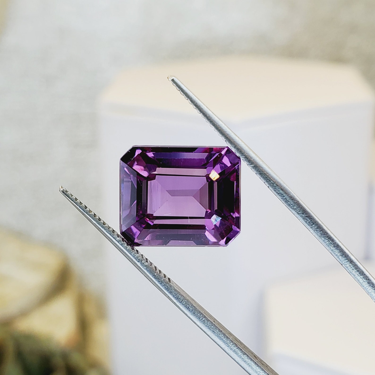 8.40ct Color Change German Lab Alexandrite 12x10mm Emerald | Etsy