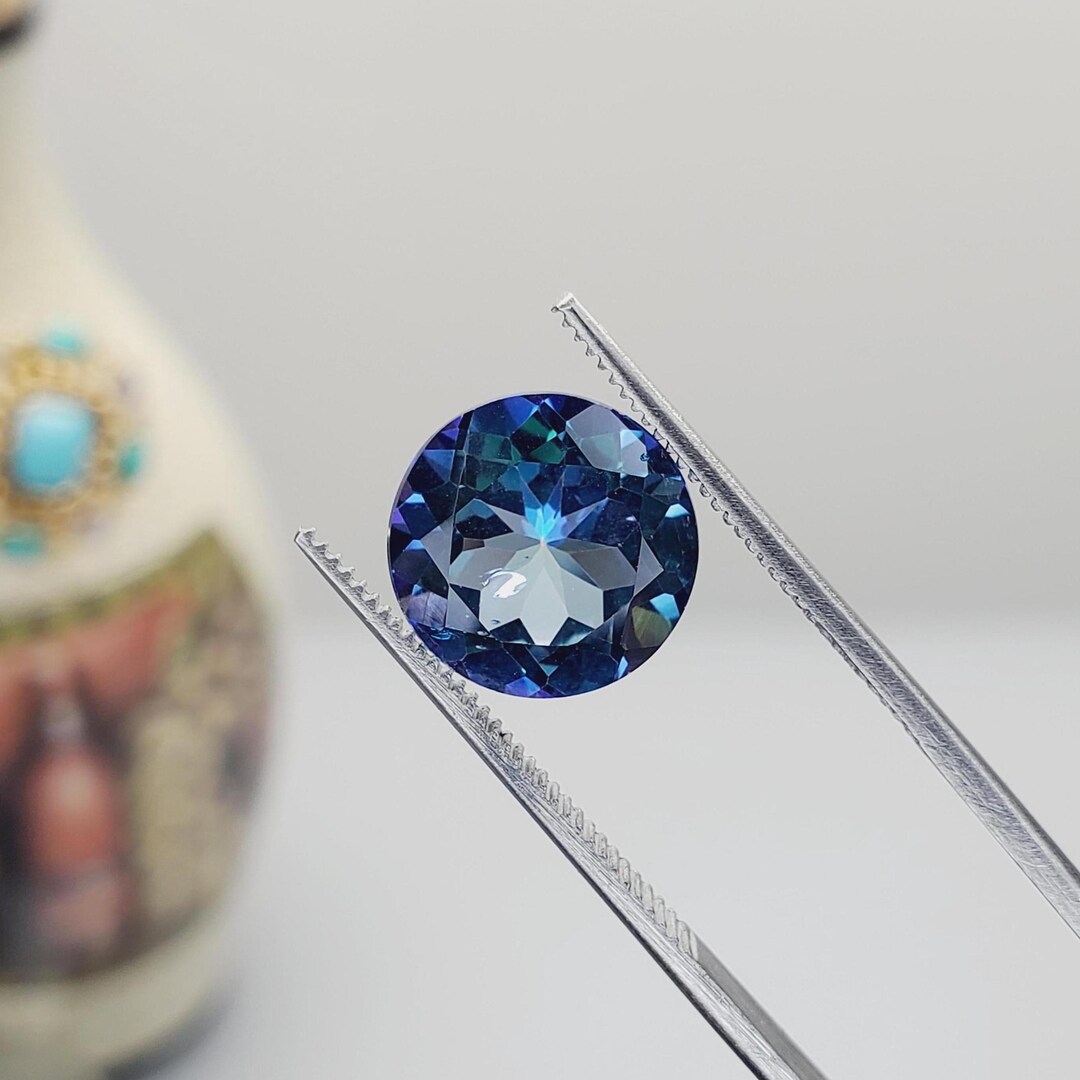 6.00ct "neptune Garden" Mystic Topaz 10.75mm Round Loose Faceted ...
