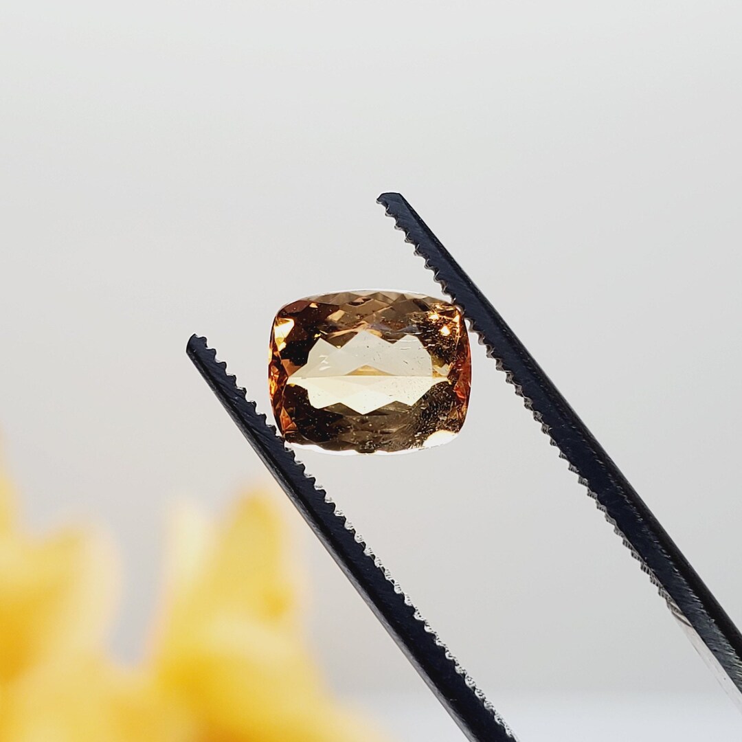 1.85ct Natural Imperial Precious Topaz 8x6mm Rectangle Cushion Cut ...