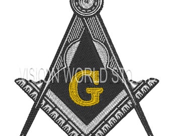 Masonic Embroidery Design | Etsy
