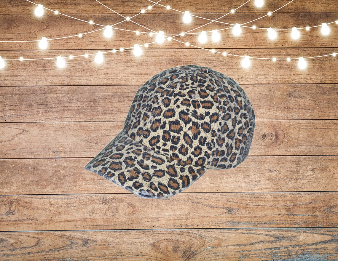 Leopard/cheetah Print Baseball Hat Women's Hat - Etsy