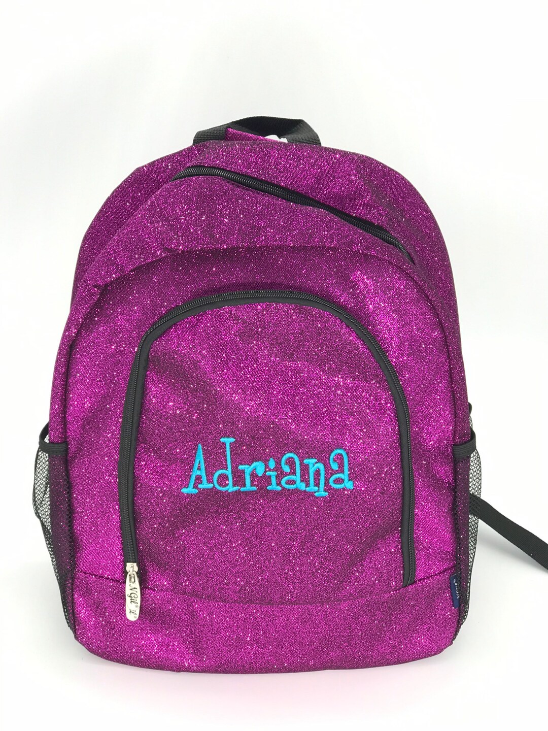 Personalized Embroidered GLITTER Backpack / Monogrammed Girl's Backpack ...