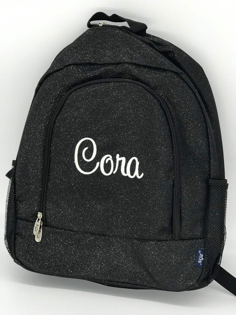 Personalized Embroidered GLITTER Backpack / Monogrammed - Etsy