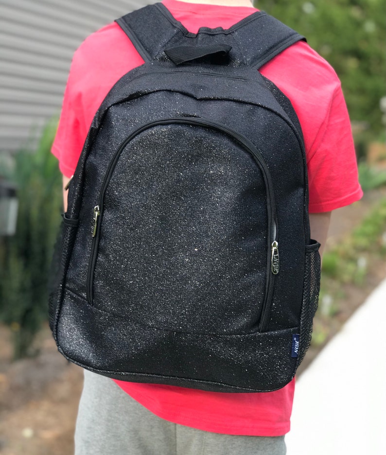 Personalized Embroidered GLITTER Backpack / Monogrammed - Etsy