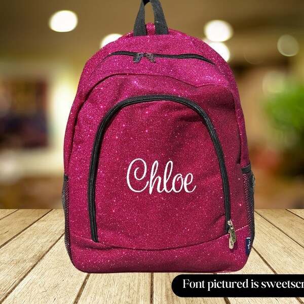 Glitter Backpack for Girls - Etsy