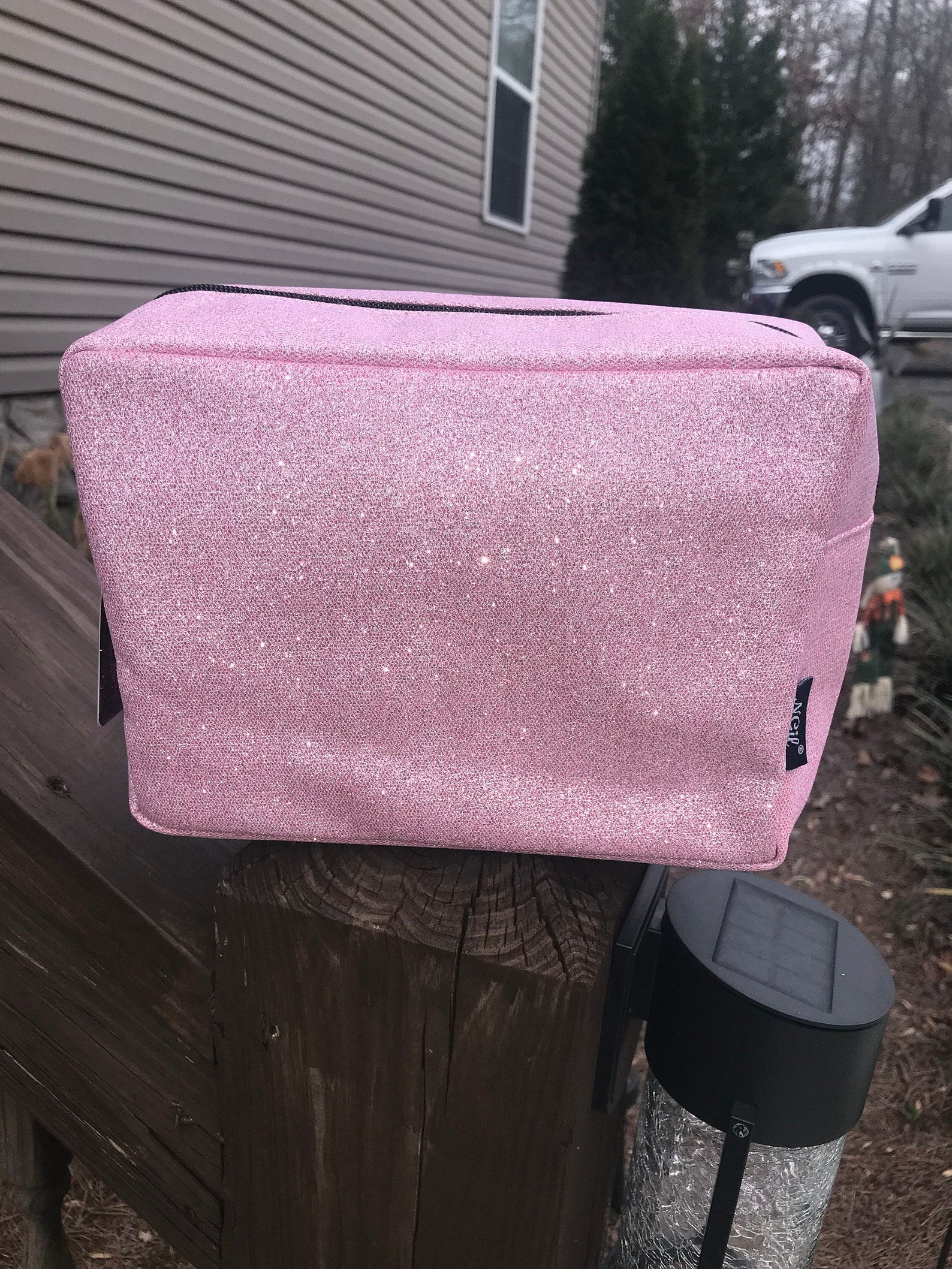 Pink Glitter Makeup Case Makeup Bag Cosmetic Travel Case - Etsy