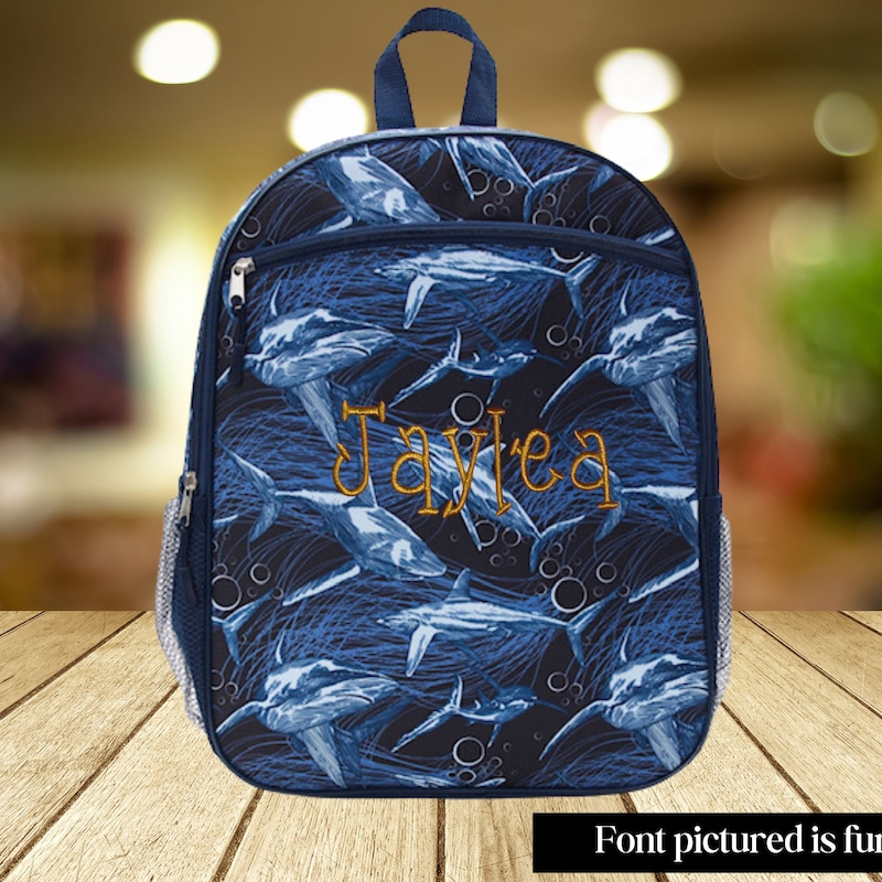 Shark Bookbag - Etsy