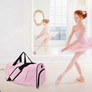 Pink Glitter 17 Personalized Bag With Shoe Compartment, Dance Bag ...