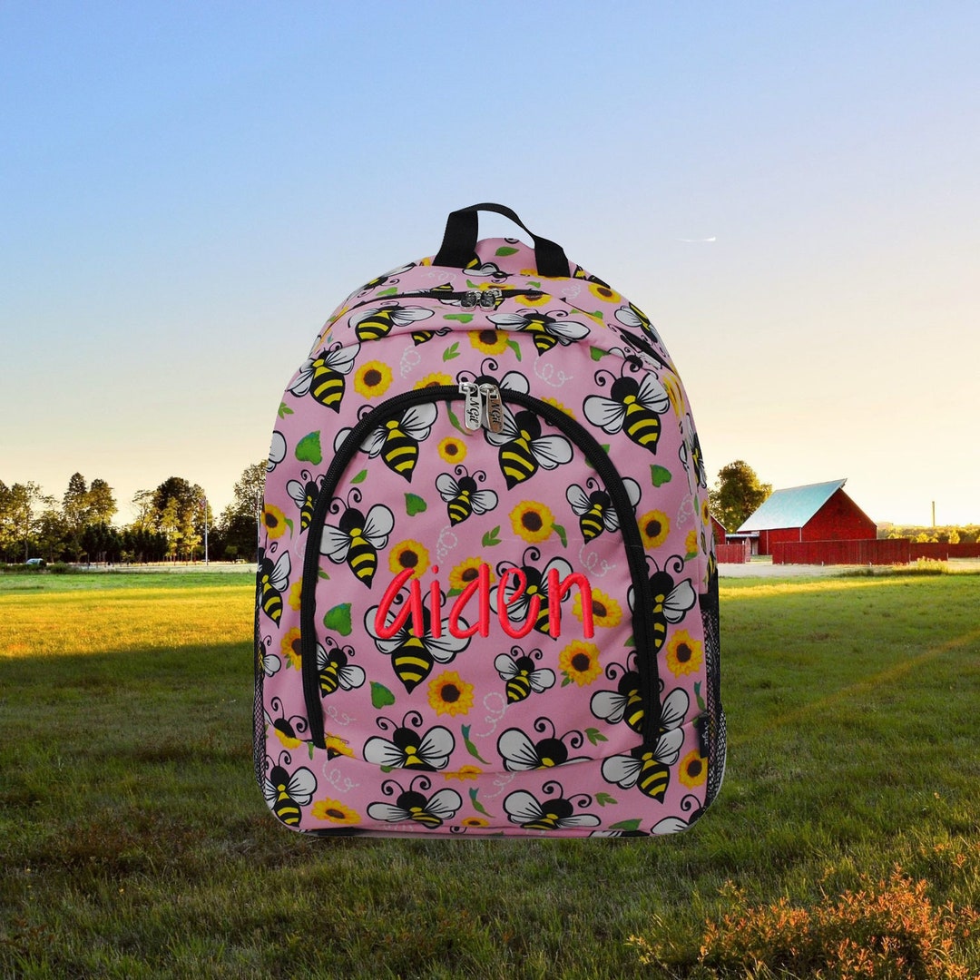Kids Monogrammed Backpack, Back to School, Girls Backpack, Personalized ...