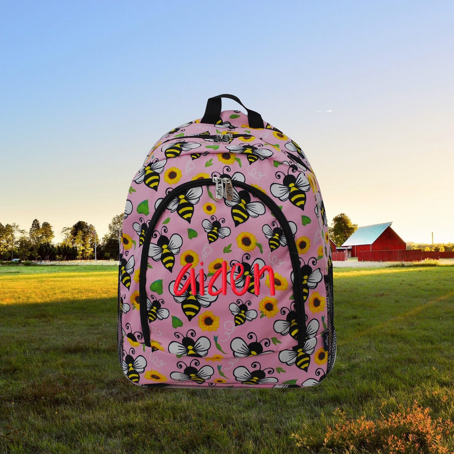 Kids Monogrammed Backpack, Back to School, Girls Backpack, Personalized ...