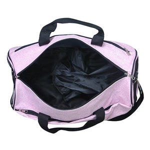 Pink Glitter 17 Personalized Bag With Shoe Compartment, Dance Bag ...