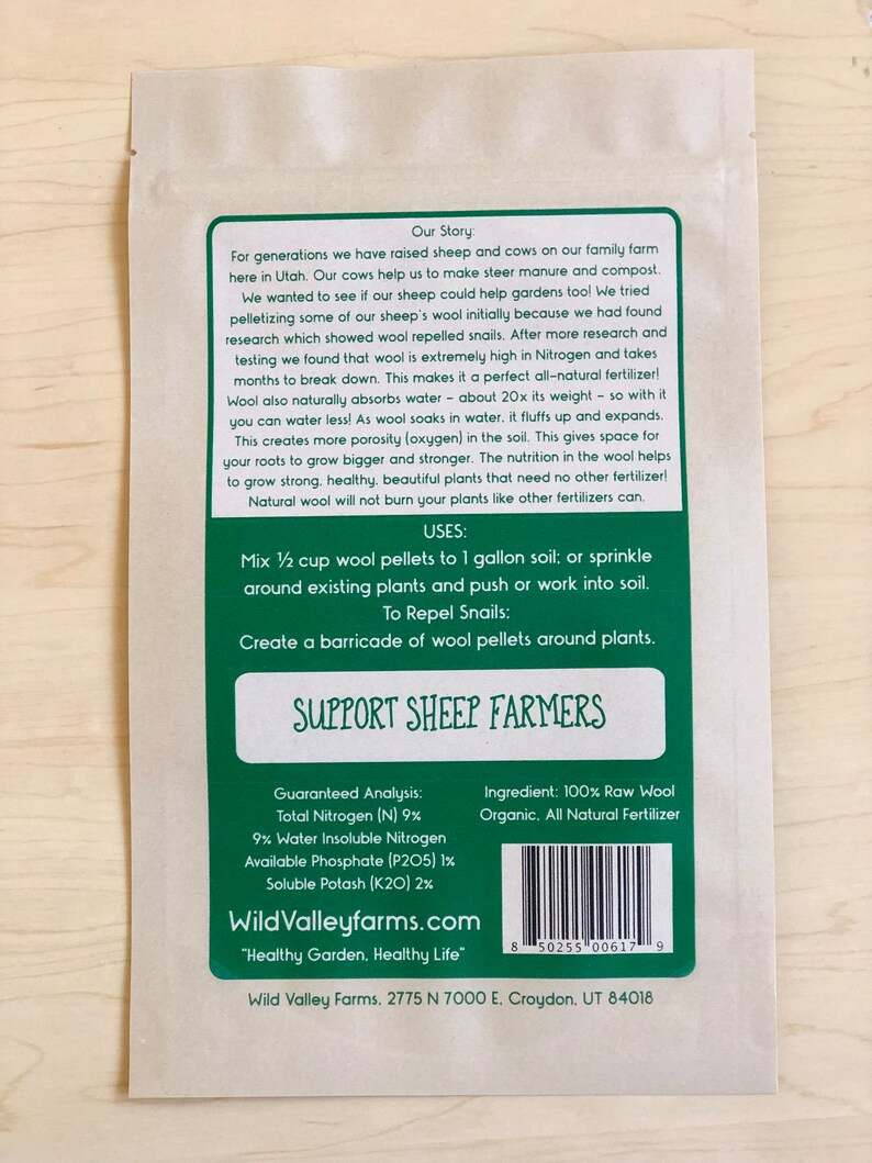 Organic Water Holding Wool Pellet Fertilizer - Etsy