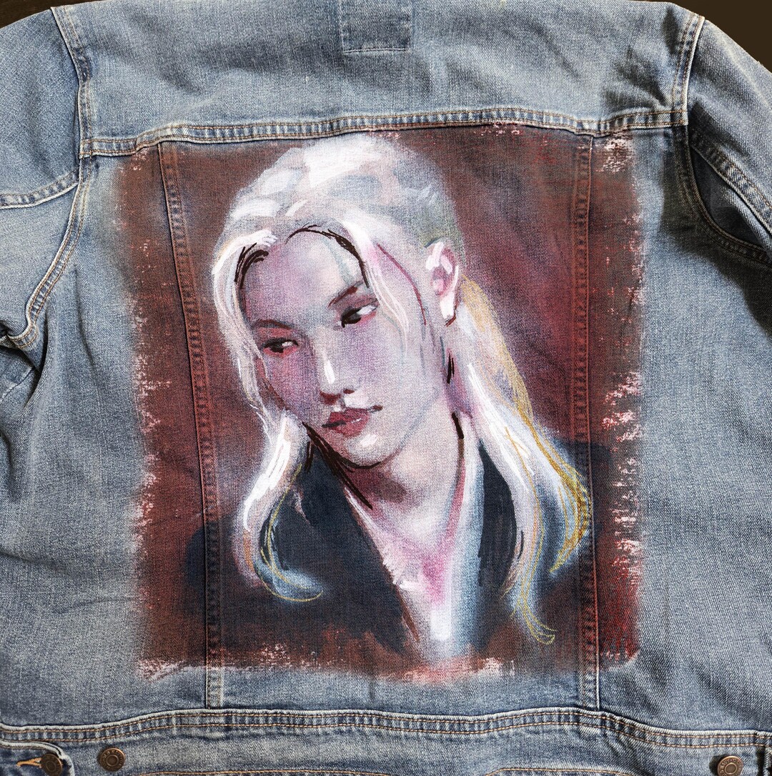 Stray Kids Airbrushed Denim Jacket Unique Custom Made Women's Sizes XXS ...