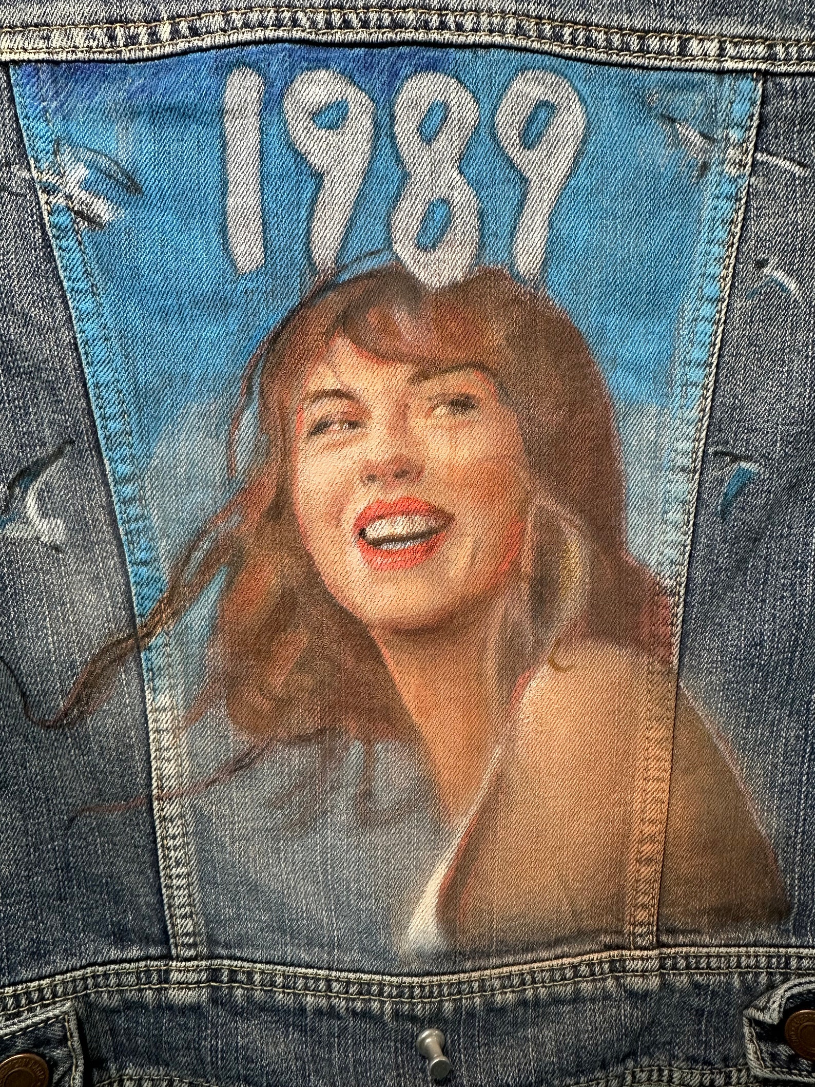 TAYLOR SWIFT 1989 Version Airbrushed Jacket Swifties Gift Men's, Women ...