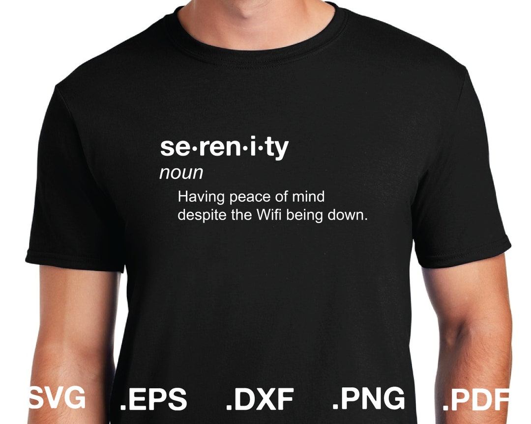 Serenity Digital Download, Cricut, Easy Cut, Vector Files - Etsy