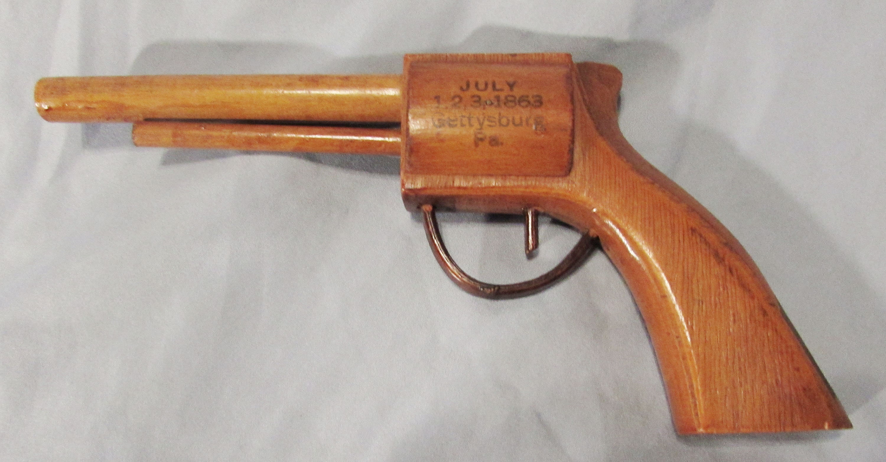 Wonderful Vintage Battle of Gettysburg Civil War Toy Wooden Gun ...