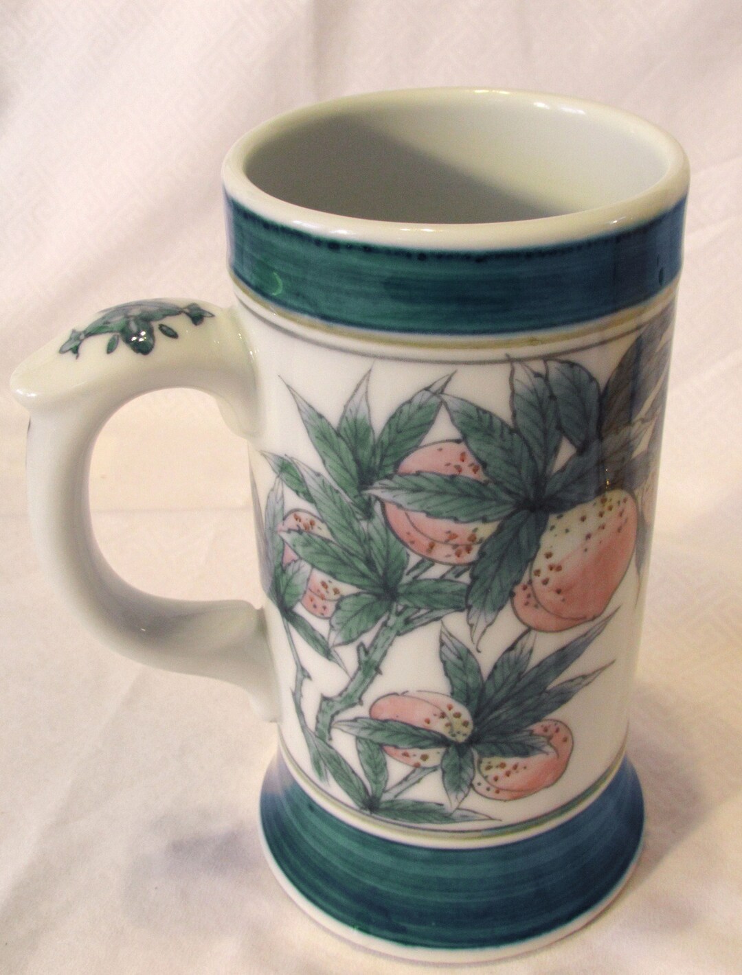 RARE Japanese Ceramic Drinking Cup Mug Seikasen Momomomon by Kawamot ...