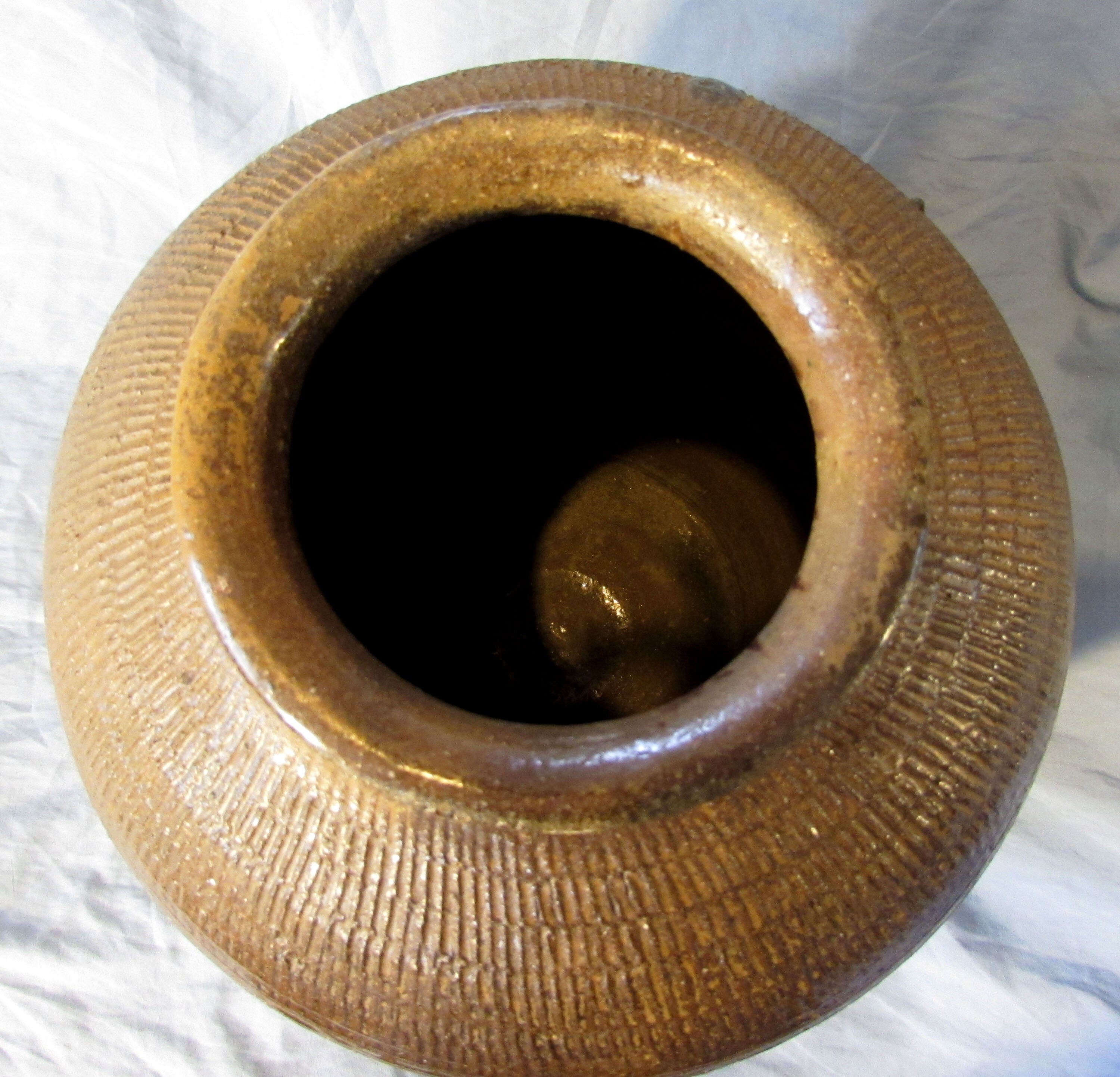Antique 19th Century Chinese Terracotta Food Storage Jar Crock , Large ...