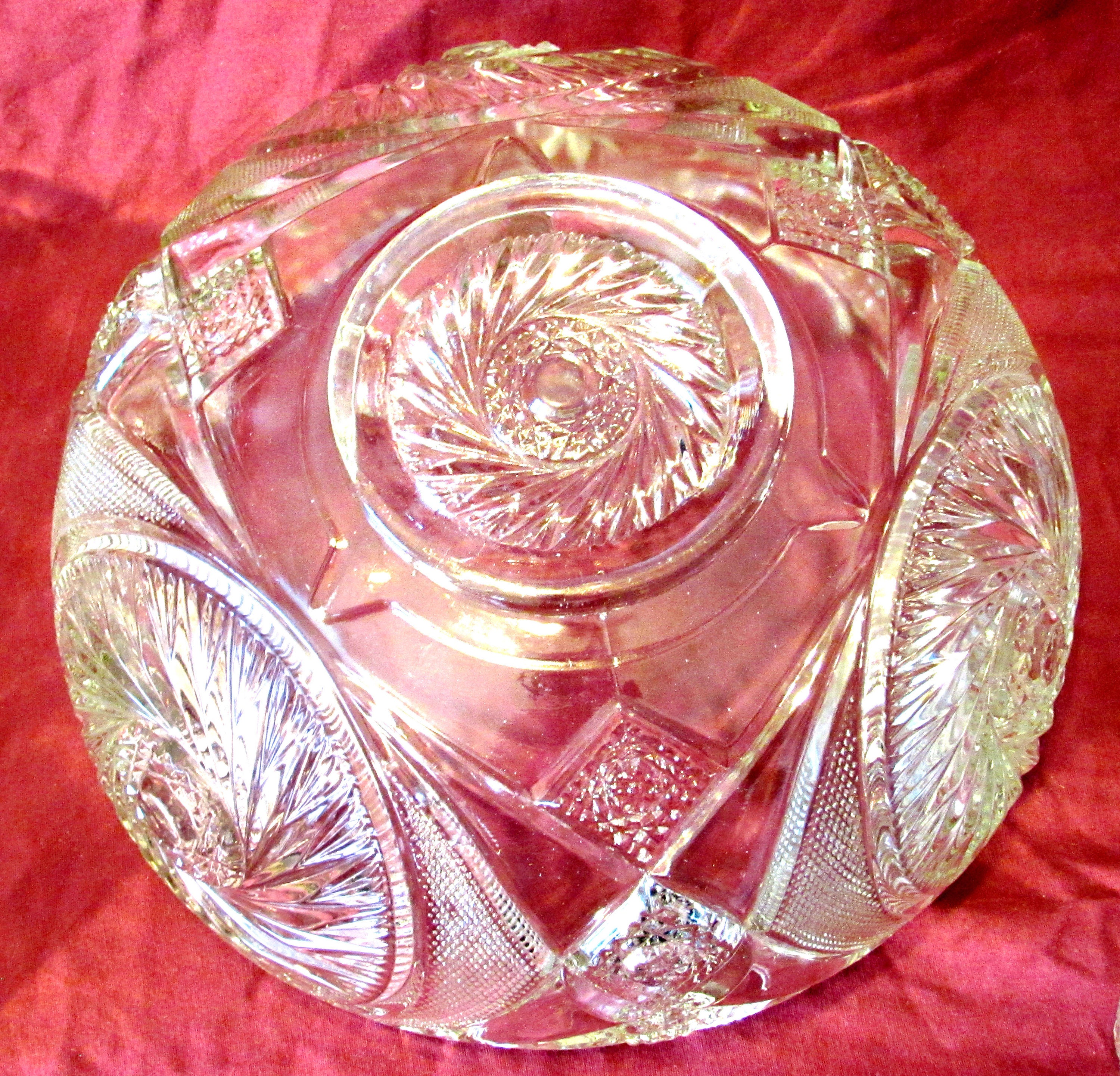 Fabulous Vintage Mckee LE Smith Aztec Punch Bowl Set Pedestal 10 Cups ...