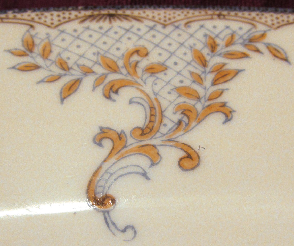 VERY RARE Vintage Meito China Dinner Plate Victoria Pattern Hand ...