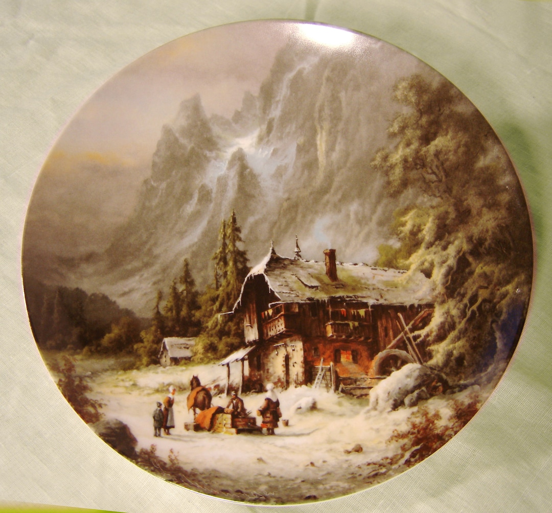 Vintage, Visit of the Peddler, Furstenberg, German Collector's Art ...