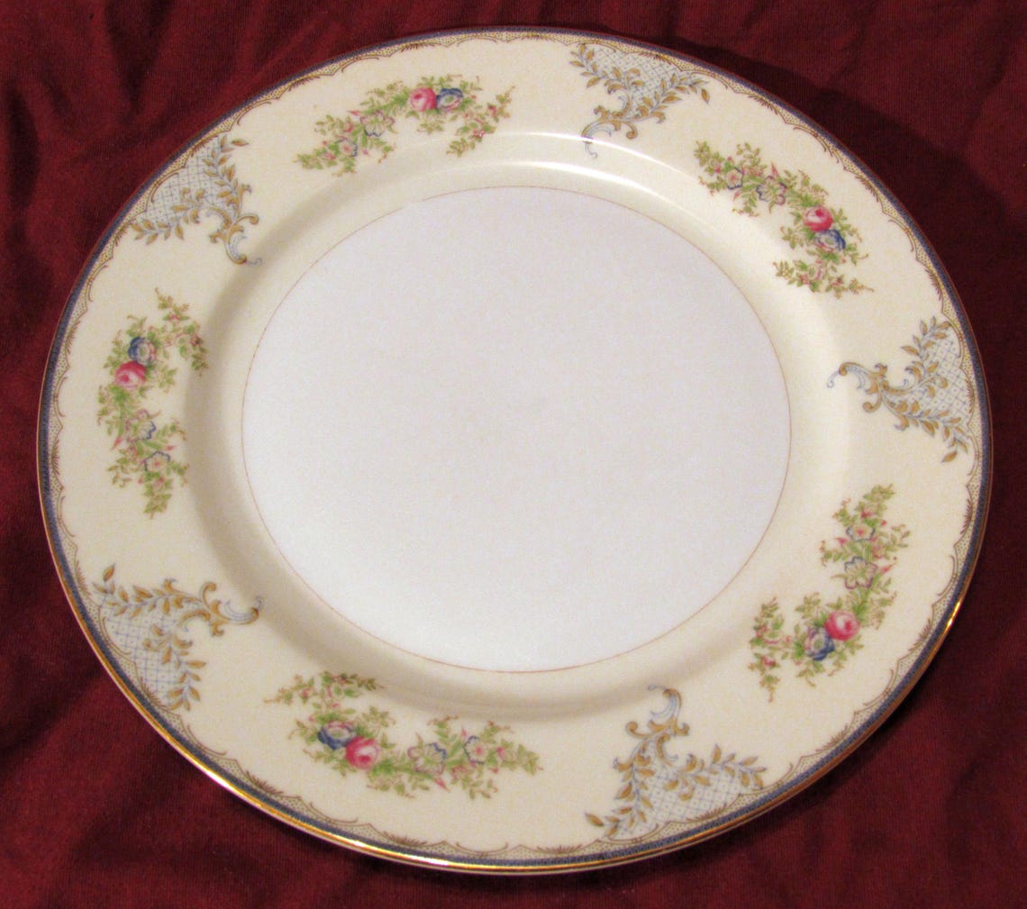 VERY RARE Vintage Meito China Dinner Plate Victoria Pattern Hand ...