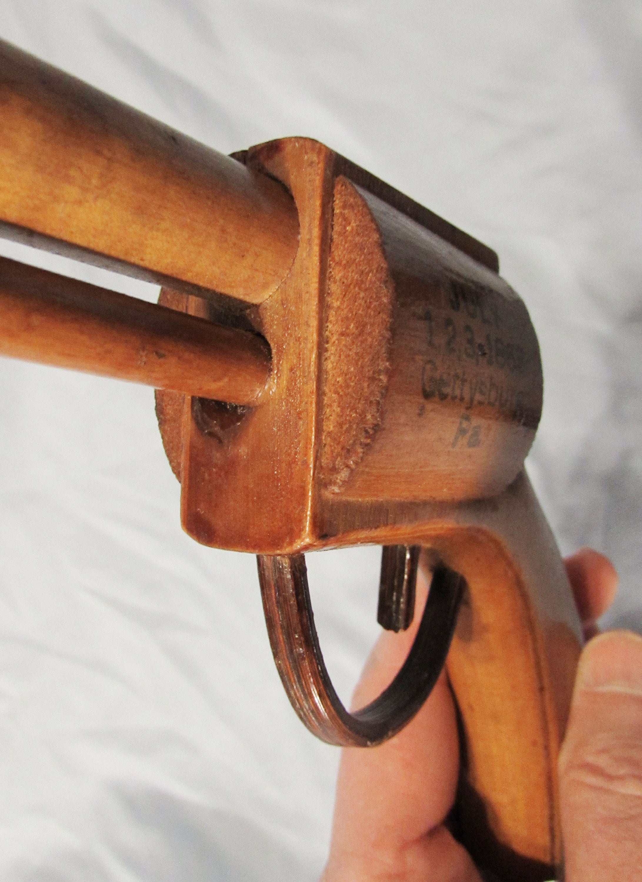 Wonderful Vintage Battle of Gettysburg Civil War Toy Wooden Gun ...