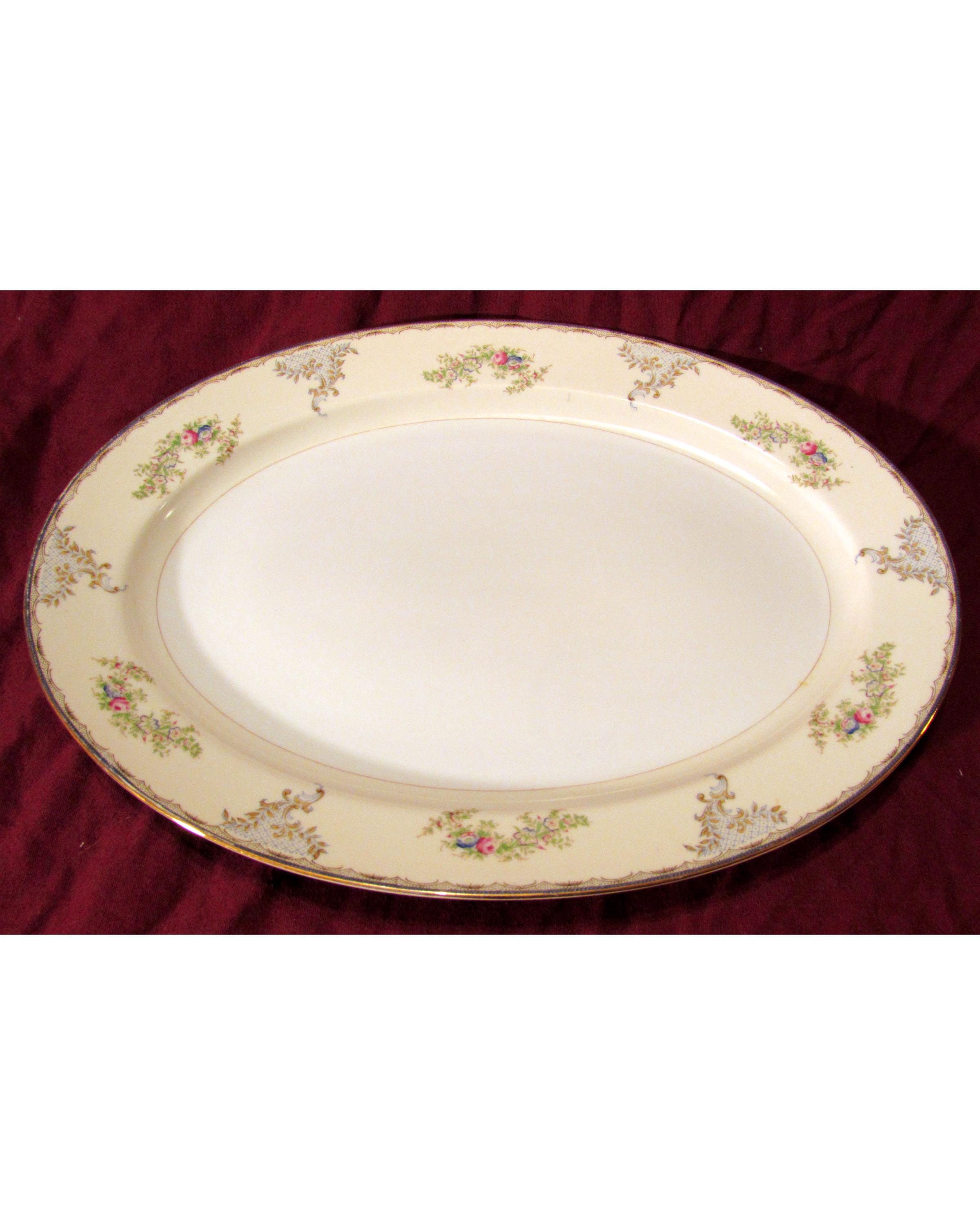 VERY RARE Vintage Meito China Serving Platter Victoria Pattern Hand ...