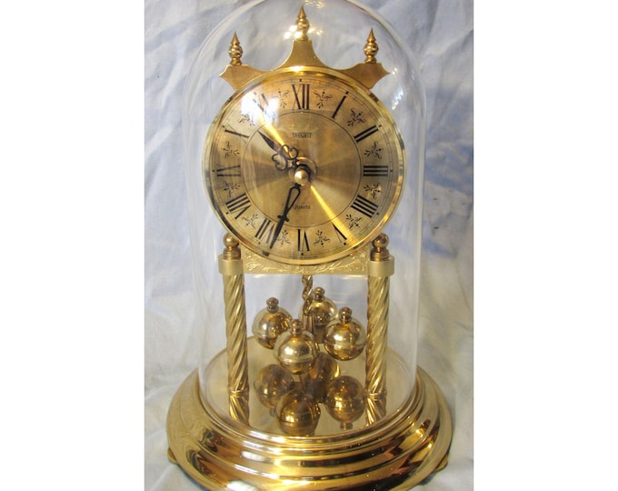 Vintage Trenkle Anniversary Dome Clock. Torsion Balls, Quartz 1970s All ...