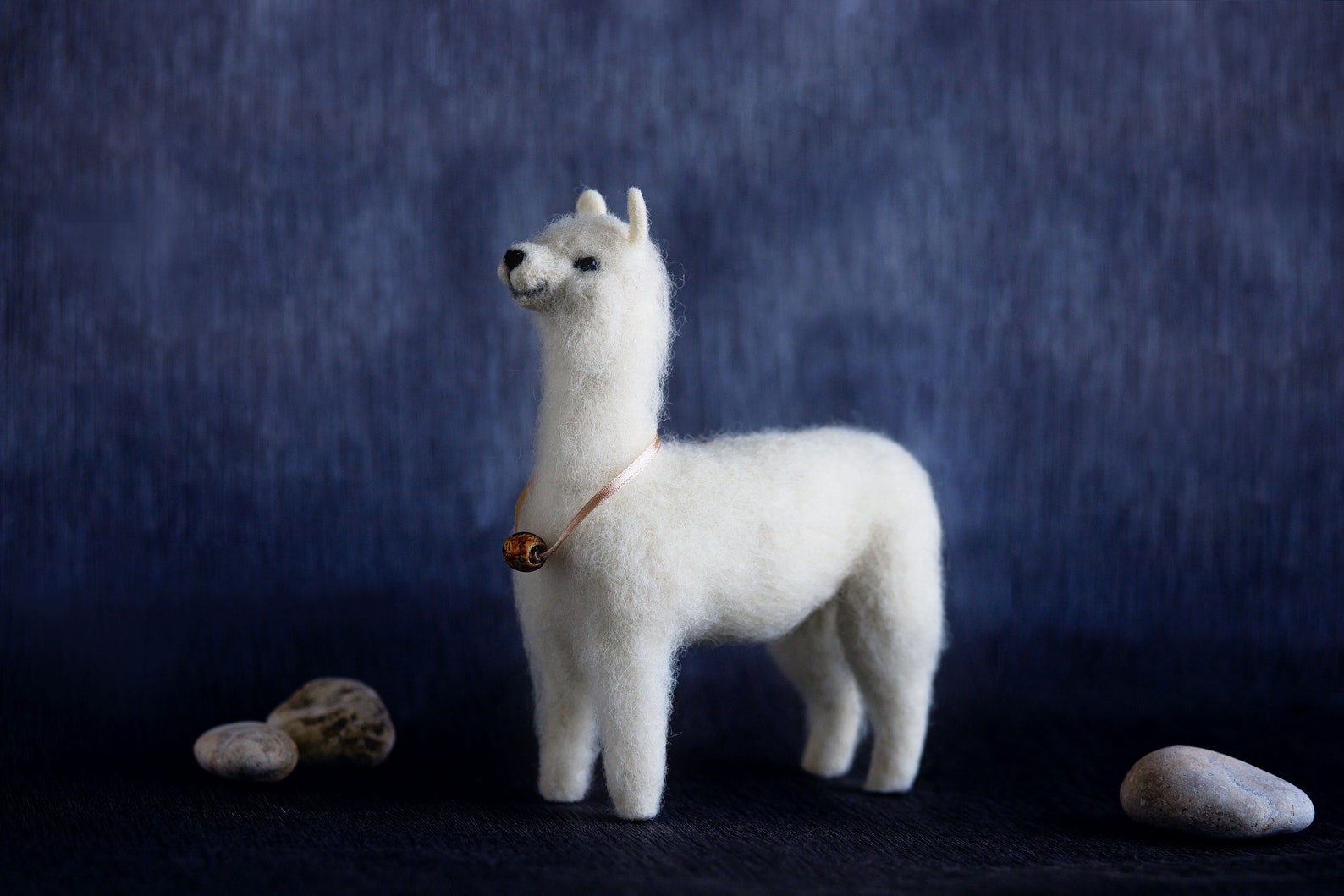 Fluffy White Alpaca. Felted Sculpture of a Lama. Home - Etsy