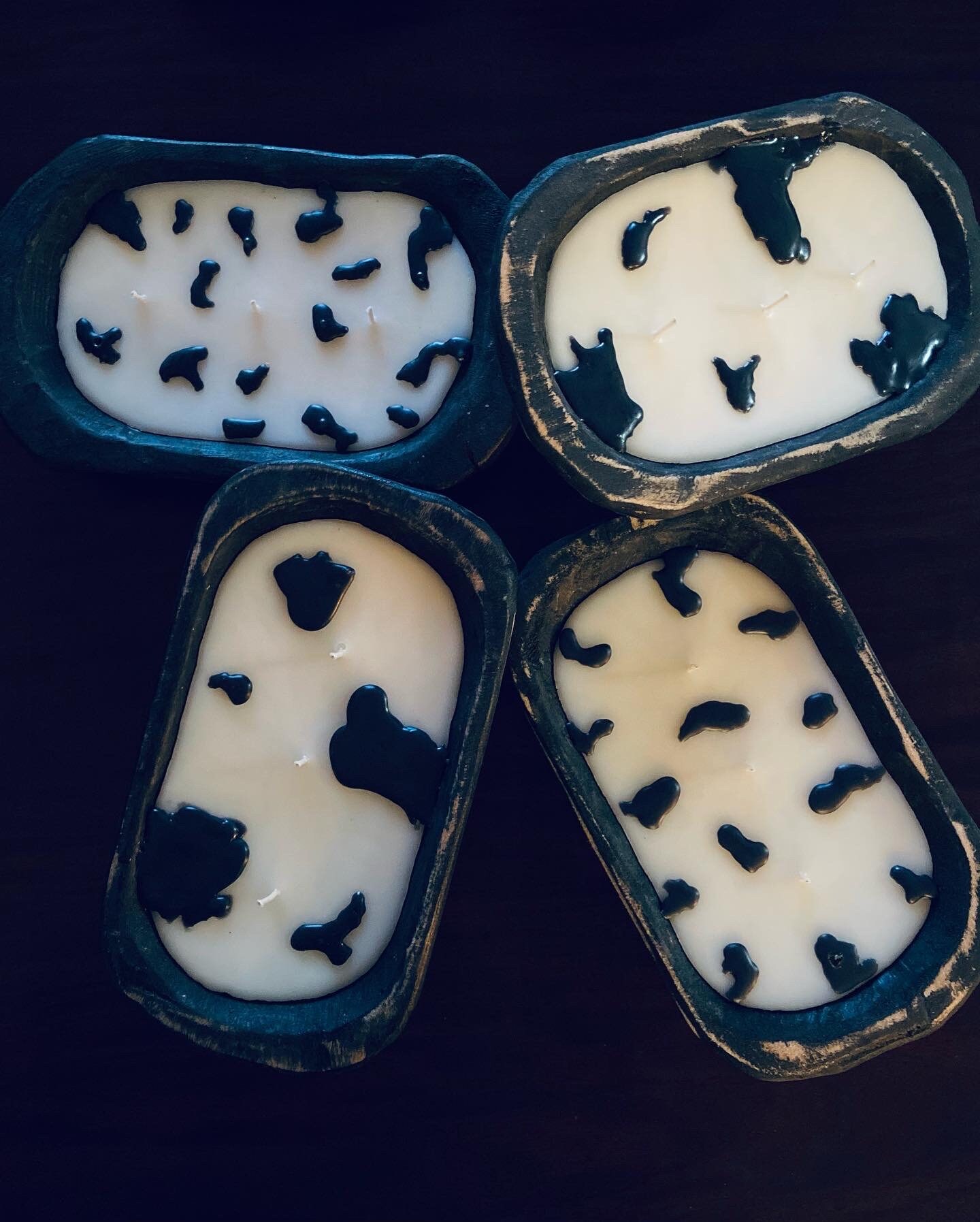 Farmhouse Candle Cow Print Candle Gift Rustic Candle Gift Animal Print ...