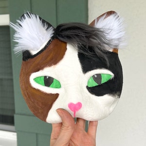 Cat Mask Therian Gear for Girls Tweens Teens Calico Kitty Otherkin ...