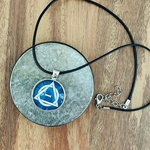 Therian Necklace Theta Delta Therian Symbol Wolf Paw Print Personalize ...