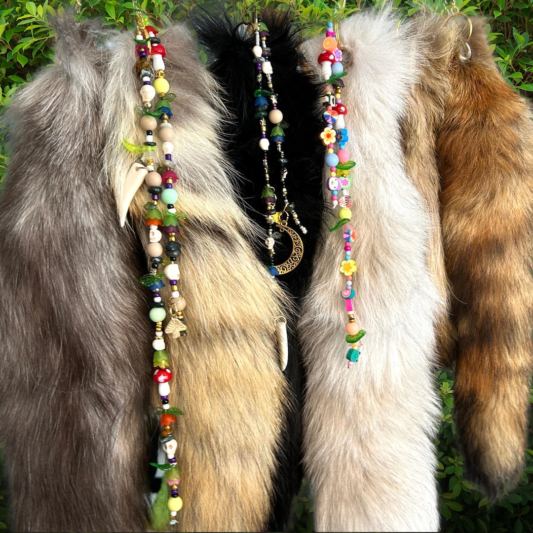 Custom Therian Tail Real Fur Therian Gear Personalized Fox Coyote ...